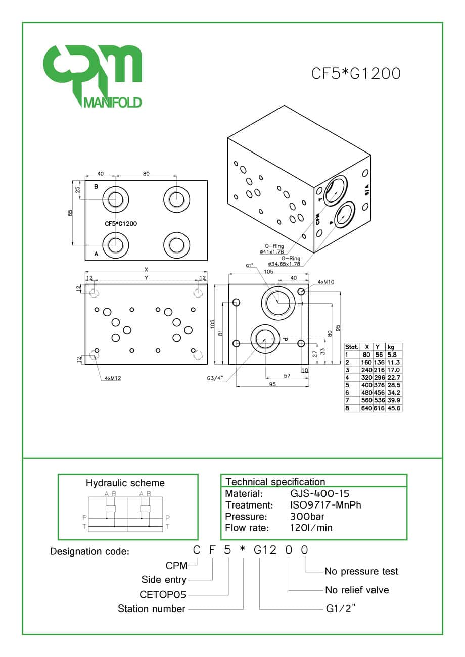 CF5*G1200 - cpmmanifold