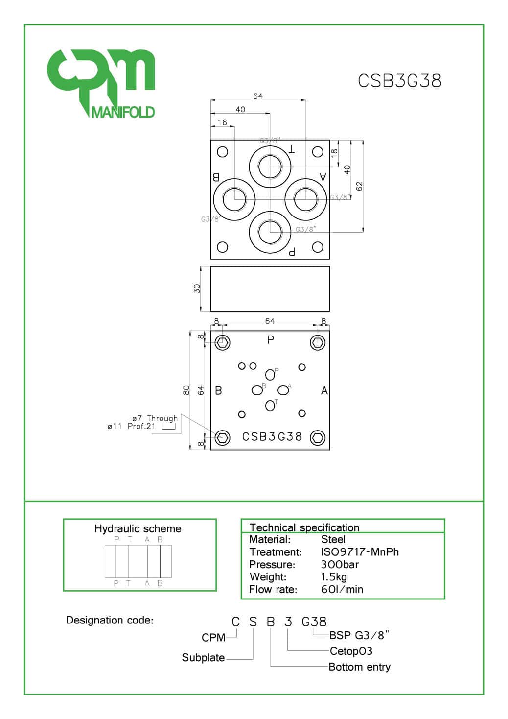 CSB3G38 - cpmmanifold